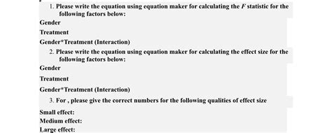 Solved Please Write The Equation Using Equation Maker For