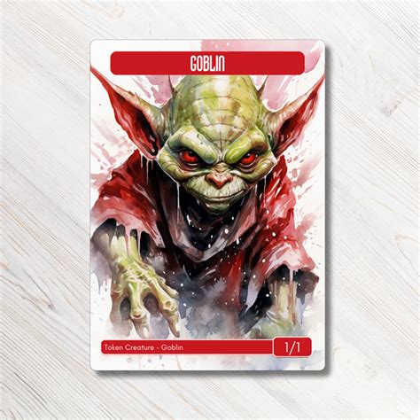 Mtg Proxy Token Goblin The Proxy Forge Premium Magic The Gathering