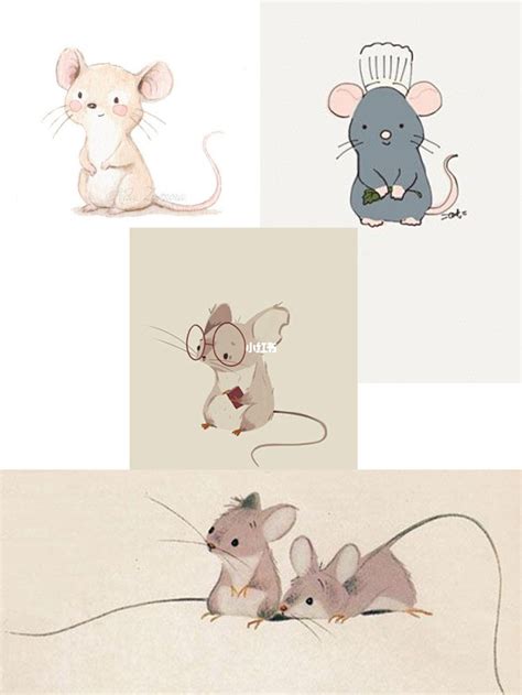 插画素材分享 小老鼠的卡通画法 分享小老鼠的卡通画法。 生活薯 薯条小助手