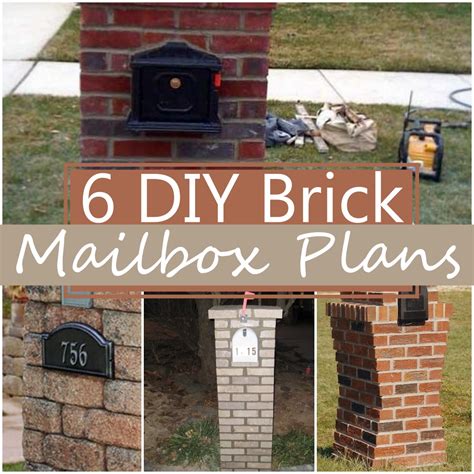 6 Diy Brick Mailbox Plans Diy Crafts