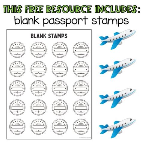Free Printable Passport Template For Travel And Virtual Field Trips