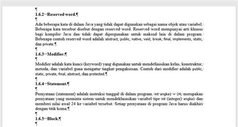 Menampilkan Karakter Tidak Tercetak Non Printing Characters Di