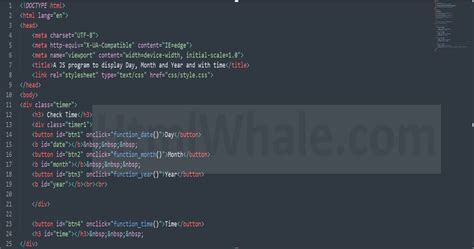 JSDOM Find Day Month Year And Time