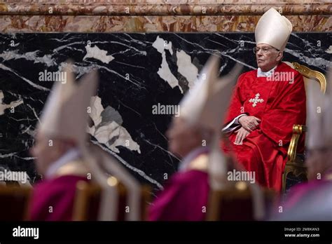 Vatican City Vatican 14 January 2023 Cardinal Giovanni Battista Re