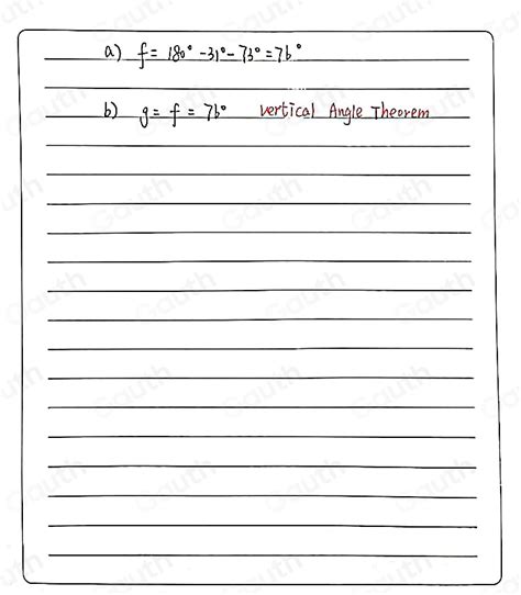 Solved A Work Out The Size Of Angle F In The Diagram Below B Use Your Answer To Part A To