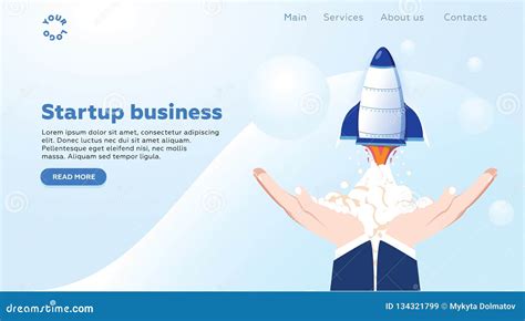 Concept Startup Launch Of A New Business For Web Page Banner