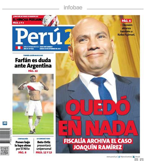Perú 21 Perú Sábado 30 De Septiembre De 2017 Infobae