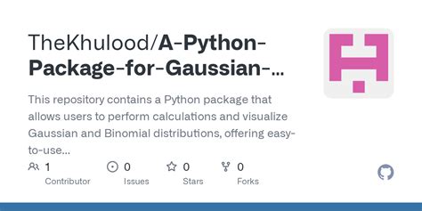 Releases · Thekhulooda Python Package For Gaussian And Binomial Distributions · Github