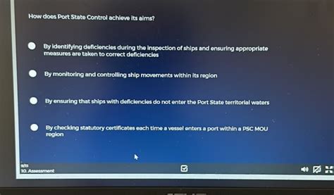 How Does Port State Control Achiove Its Aims Studyx