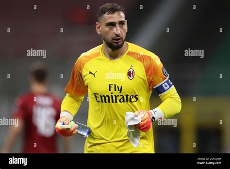 Italian Goalkeeper Gianluigi Donnarumma Of Ac Milan During The Serie A