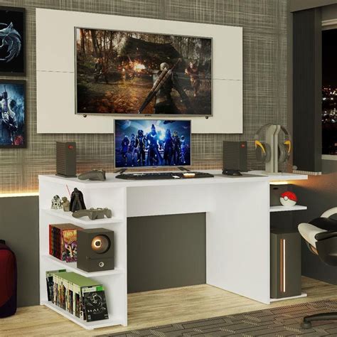 Mesa Computador Gamer E Painel Black Friday Extra
