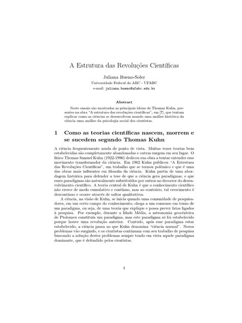 Aestruturadasrevoluçõescientíficas Thomaskuhnpdf Pdf
