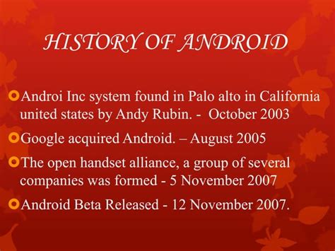 android operating system pptx