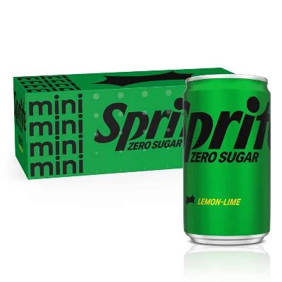 Sprite Zero Sugar Soda 10pk 7 5 Fl Oz Mini Cans Target