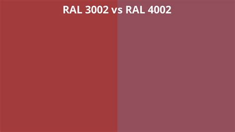 Ral 3002 Vs 4002 Ral Colour Chart Uk