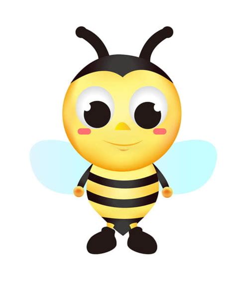 꿀벌 만화 벡터 자료 Uidownload