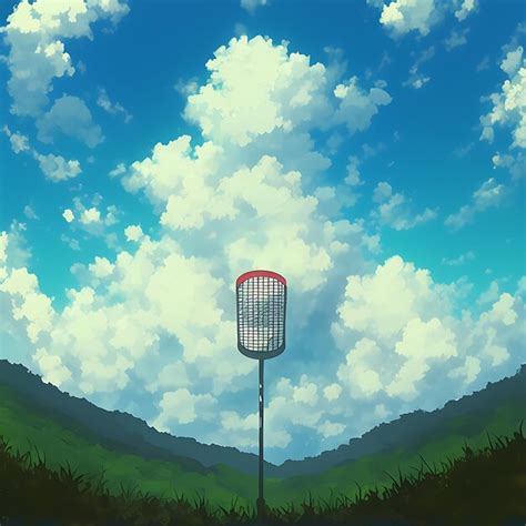 A Single Bug Zapper In A Cloudy Sky Premium Ai Generated Image