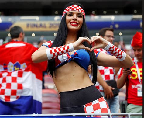 England Vs Croatia Meet The Sexy Fans Doing Battle With Three Lions