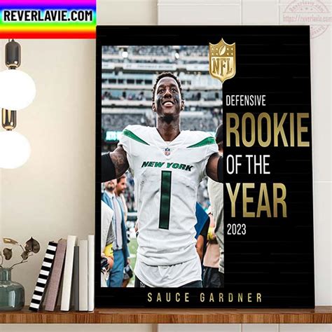 2022 Ap Nfl Defensive Rookie Of The Year Is Sauce Gardner Home Decor