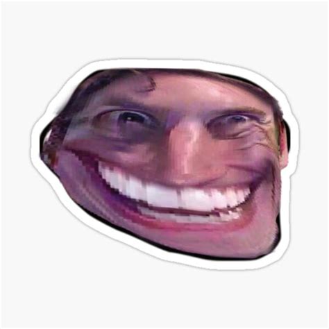 Sus Jerma Trollface Sticker For Sale By Jellyvapor Redbubble