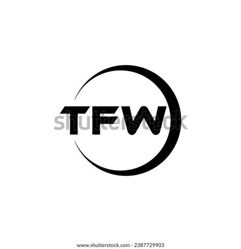 Tfw Letter Logo Design Inspiration Unique Stock Vector Royalty Free