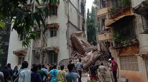 Mumbai Part Of Five Storey Building Collapses One Dead 21 Rescued