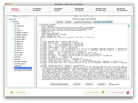 A Screenshot Of The Regression Test Explorer S Test Inspection Interface Download Scientific