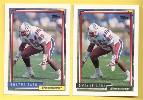 1992 Topps Dwayne Sabb New Orleans Patriots Rookie Card Gold Insert
