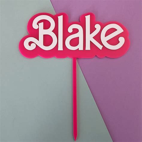 Barbie Inspired Cake Topper Now Now Foundry