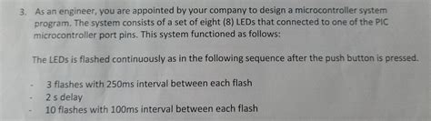 Solved 3 As An Engineer You Are Appointed By Your Company