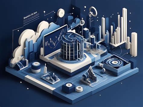 Premium Photo Isometric Data Visualization Illustration