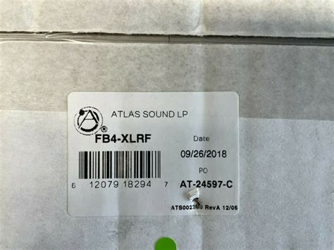 Atlas Sound Lp Fb4 Xlrf Microphone Outlet Floor Box At 24597 C Lpav