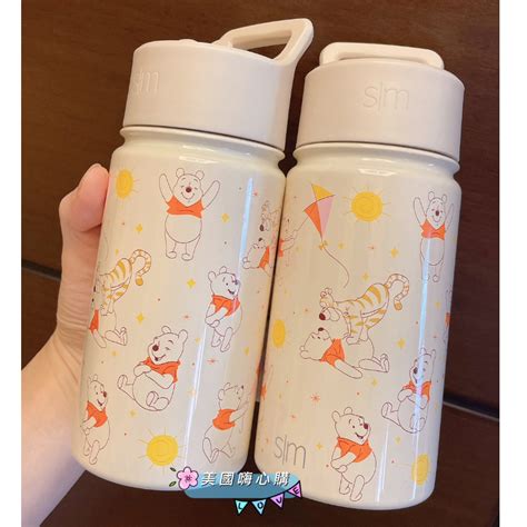 14oz 保溫瓶 ️正版 ️美國迪士尼 Winnie 小熊維尼 維尼 不銹鋼 保溫壺 吸管 水壺 蝦皮購物