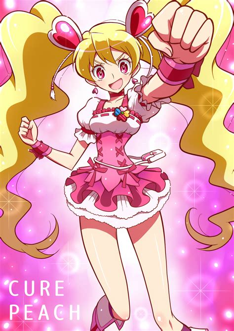 Momozono Love And Cure Peach Precure And 1 More Drawn By Shirono