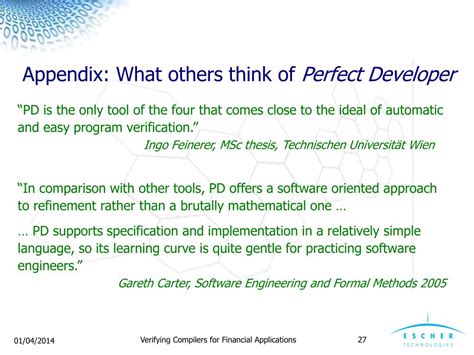 PPT Verifying Compilers For Financial Applications PowerPoint