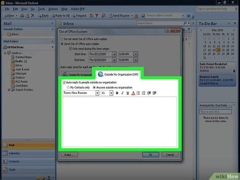 How To Set Up An Out Of Office Message In Outlook Ways