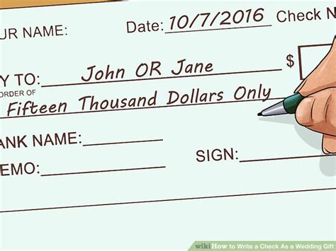 Ways To Write A Check As A Wedding Gift WikiHow Ways To Write A Check As A Wedding Gift WikiHow