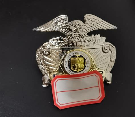 U S Los Angeles Lapd Special Agent Cap Badge Cosplay Detective Movie
