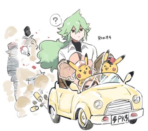 Pikachu Hilda Hilbert And N Pokemon And 1 More Drawn By Tftf649e