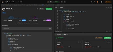 Practiced Leetcode For Binary Search Hussain Lohawala Posted On The Topic Linkedin