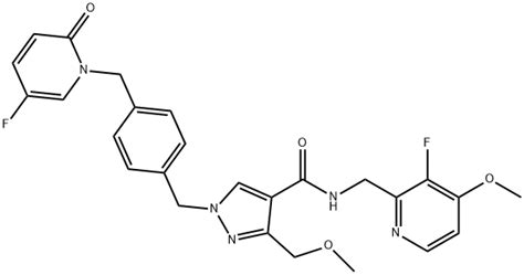 1h Pyrazole 4 Carboxamide N 3 Fluoro 4 Methoxy 2 Pyridinylmethyl 1