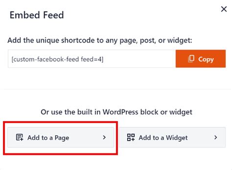 facebook sidebar widget
