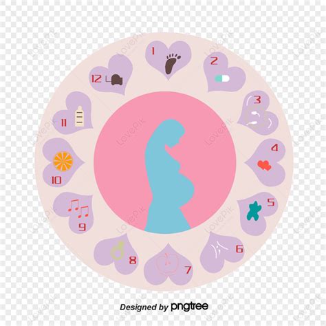 임신한 여자 일러스트디자인예술임산부 Png 일러스트 무료 다운로드 Lovepik