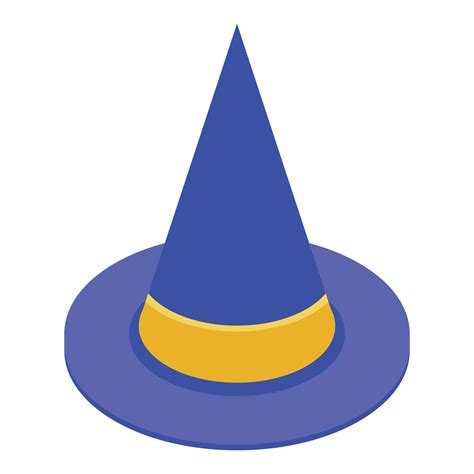 Wizard Hat Icon Isometric Style 15845280 Vector Art At Vecteezy
