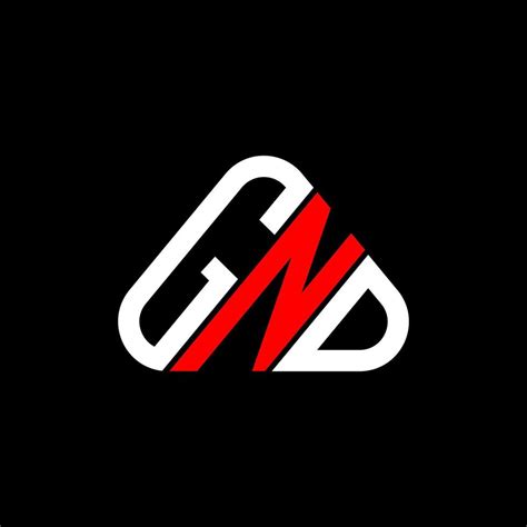 Diseño Creativo Del Logotipo De La Letra Gnd Con Gráfico Vectorial