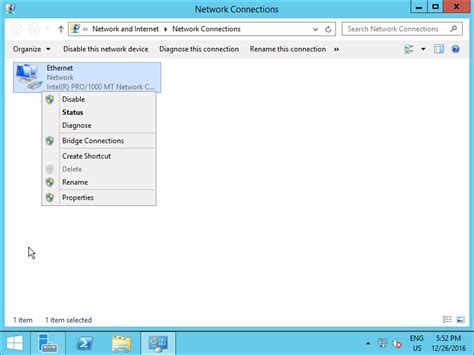 Windows Server 2012 R2 Initial Settings Set Static Ip Address