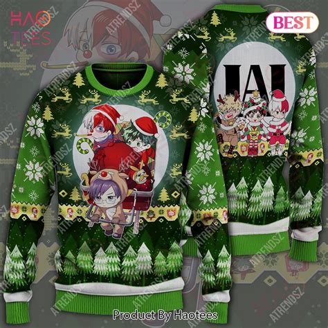 My Hero Academia Sweater Midoriya Izuku Todoroki Shouto Tenya Iida