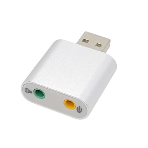 Adaptor Usb 2 0 Pentru Casti Si Microfon 3 5mm Argintiu Emag Ro