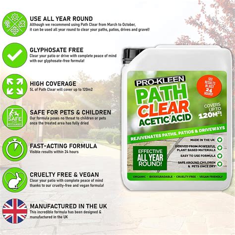 Path Cleaner Acetic Acid Path Cleaner Driveways Stone