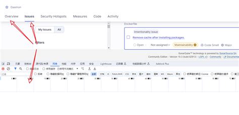 after upgrading sonarqube to the latest docker image project overview